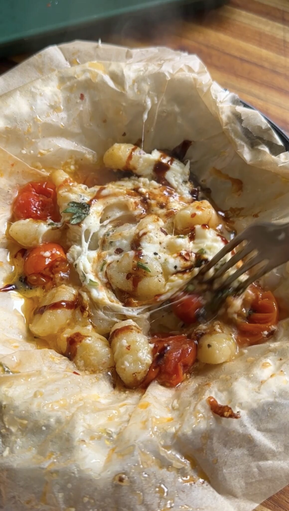 cottage cheese gnocchi foil packets - Grace Elkus